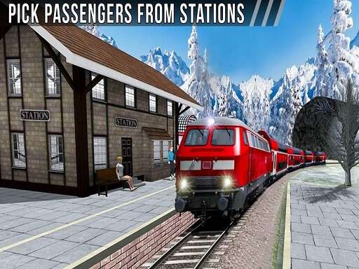 Uphill Station Bullet Passenger Train Drive Game - Play free online ...