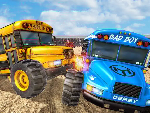 School Bus Demolition Derby - Play free online - CrazyGames-Poki