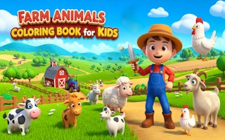Farm Animals Coloring Book For Kids - Play free online - CrazyGames-Poki