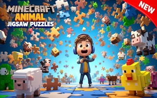 Minecraft Animal Jigsaw Puzzles - Play free online - CrazyGames-Poki