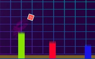 Play Geometry Dash Neon Rush - Free Online Arcade Game