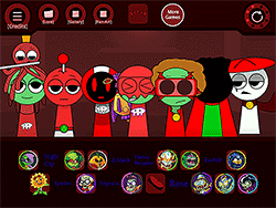 Juega Plantas Contra Sprunki Rojo - Juego de Incredibox línea gratis