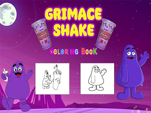 Grimace Shake Coloring - Play free online - CrazyGames-Poki