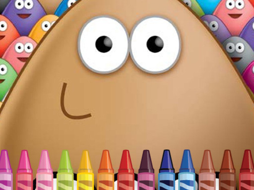 Pou Coloring - Juega gratis en línea - CrazyGames-Poki