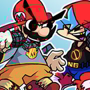 Play FNF VS Gangsta Mario Jumpman - Free Online FNFunkin Game