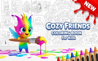 Cozy Friends Coloring Book For Kids - Play free online - CrazyGames-Poki