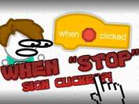 Play When Stop Sign Clicked - Free Online Scratch Game