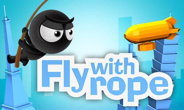 Play Fly With Rope - Free Online Stickman Game