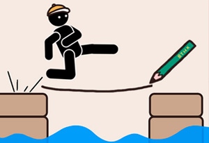 Play Draw Two Save: Save The Man - Free Online Stickman Game