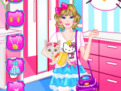 Barbie With Kitty - Play free online - CrazyGames-Poki
