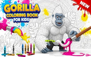 Gorilla Coloring Book For Kids - Play free online - CrazyGames-Poki