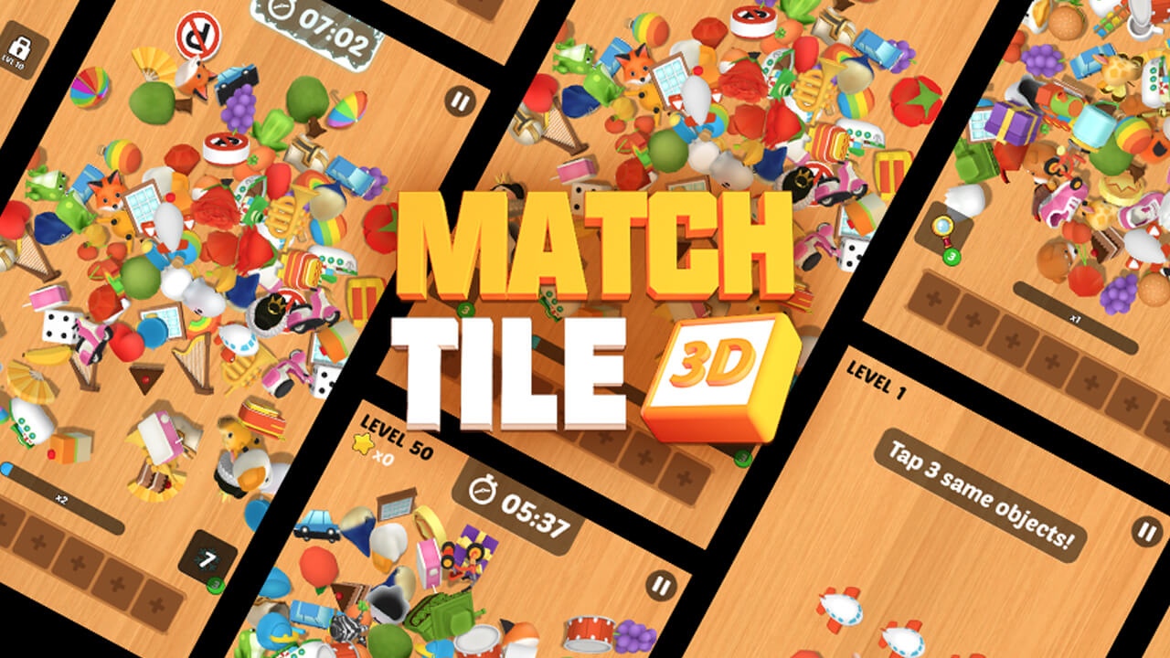 Match Tile 3D - Play free online - CrazyGames-Poki
