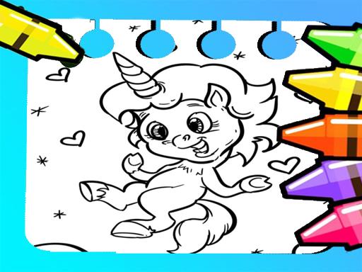 Magical Unicorn Coloring Pages - Play free online - CrazyGames-Poki