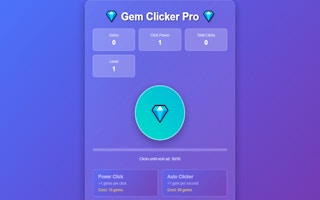 Play Gem Clicker Pro - Free Online Clicker Game