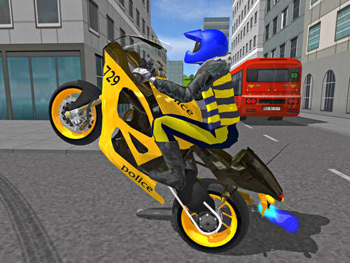 Police MotorBike Race Simulator 3D - Play free online - CrazyGames-Poki