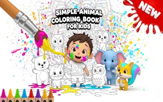 Simple Animal Coloring Book For Kids - Play free online - CrazyGames-Poki