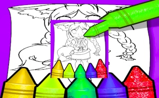Anime Fox Girl Cute Coloring Pages - Play free online - CrazyGames-Poki