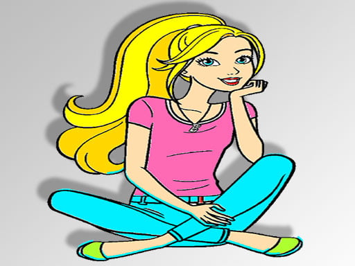 Barbie Coloring Game - Play free online - CrazyGames-Poki