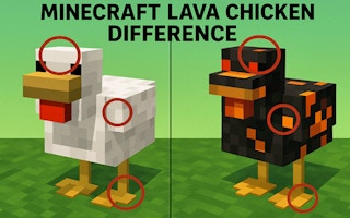 Play Minecraft Lava Chicken Difference - Free Online Arcade Game
