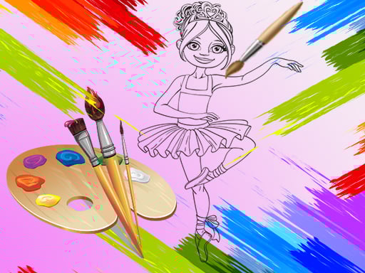 Little Ballerinas Coloring - Play free online - CrazyGames-Poki
