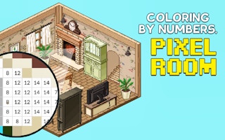 Coloring By Numbers. Pixel Room - Play free online - CrazyGames-Poki