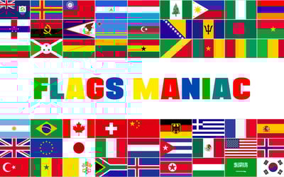 Play Flags Maniac - Free Online Guessr Game