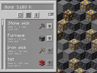 Play Minecraft Gold Clicker - Free Online Clicker Game