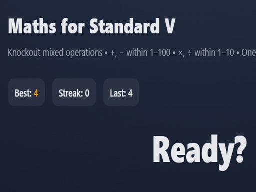 Maths For Standard V - 무료로 온라인 플레이 - CrazyGames-Poki